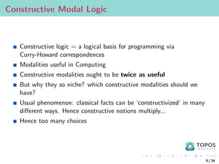 Constructive Modalities | PDF