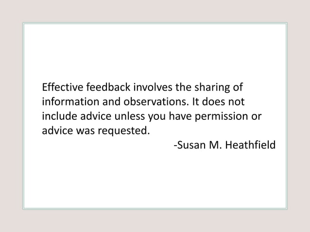 Constructive performance feedback | PPTX