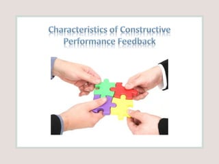 Constructive performance feedback | PPTX