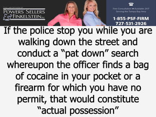 Constructive Possession: In Criminal Prosecutions | PPT