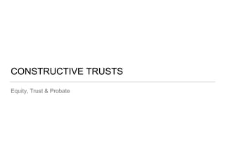 Constructive Trust | PPT