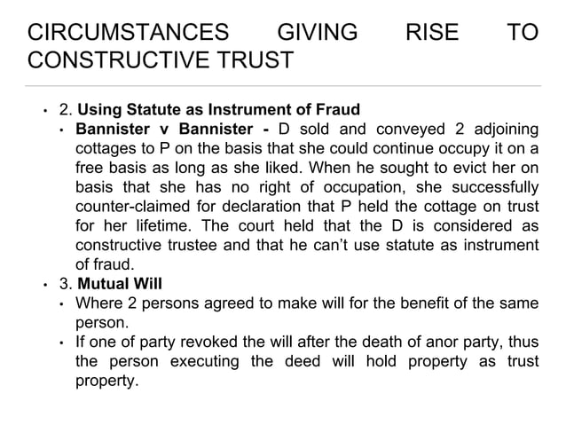 Constructive Trust | PPT