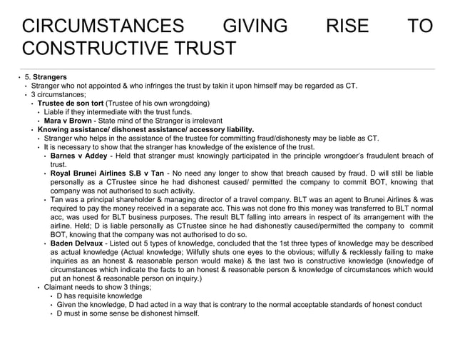 Constructive Trust | PPT