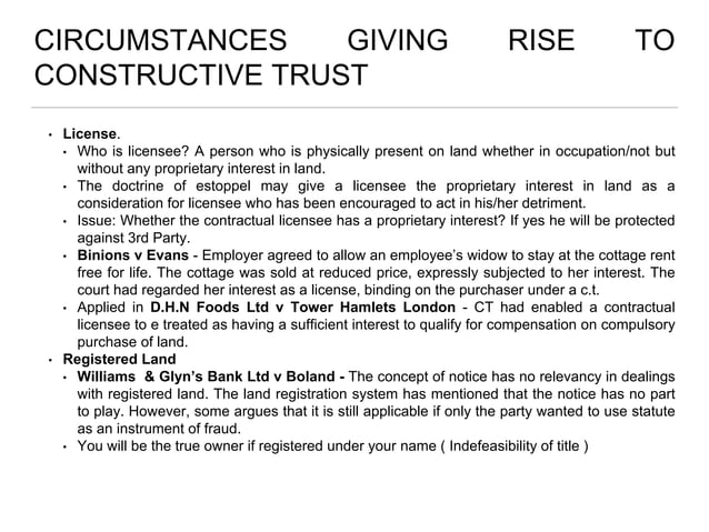 Constructive Trust | PPT