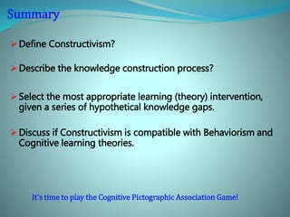 Constructivisim Learning Theory | PPTX