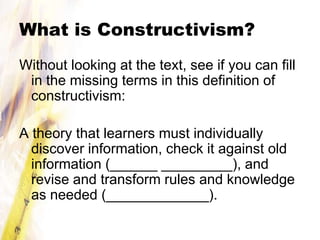Constructivism | PPT