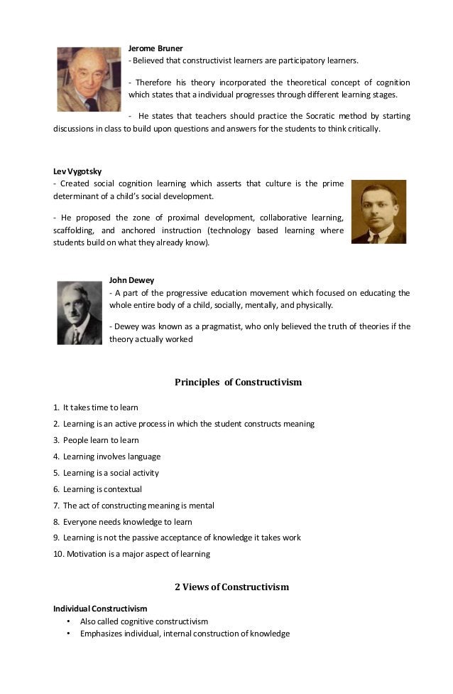 Constructivism | DOCX | Primary Education | Education