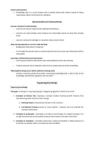 Constructivism | DOCX | Primary Education | Education