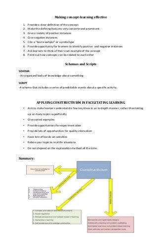 Constructivism | DOCX | Primary Education | Education