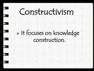 Constructivism : Knowledge Construction/Concept Learning | PPTX