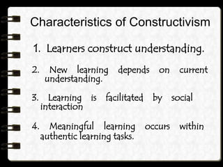 Constructivism : Knowledge Construction/Concept Learning | PPTX
