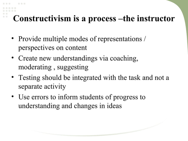 Constructivism | PPT | Educational Assessment | Education