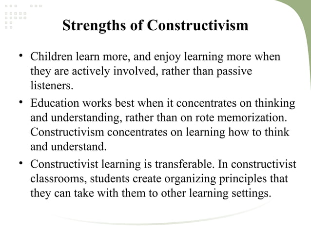 Constructivism | PPT | Educational Assessment | Education
