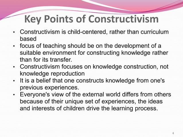 Learning Theory Constructivism Pptx