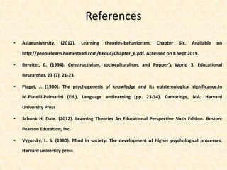 Learning Theories: Constructivism | PPTX