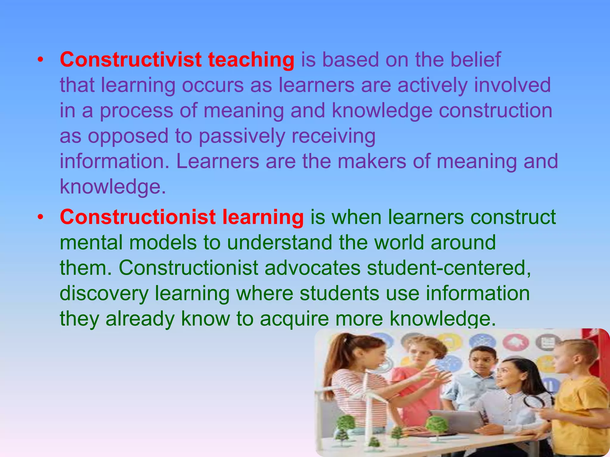 Constructivism - In Education | PPTX