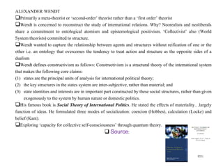 Constructivism: N. Onuf, A. Wendt | PPT
