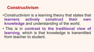 Constructivism.pptx | Primary Education | Education