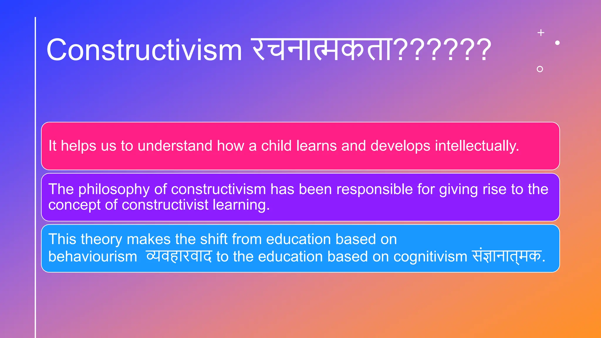 implication of constructivism in relation with learner | PPTX