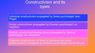 implication of constructivism in relation with learner | PPT