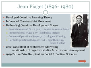 Constructivism a learning theory | PPTX