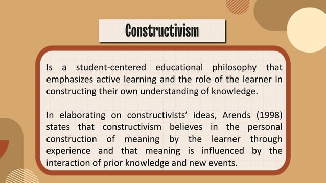 Constructivism In Mathematics Teaching Pdf Educational Assessment Education