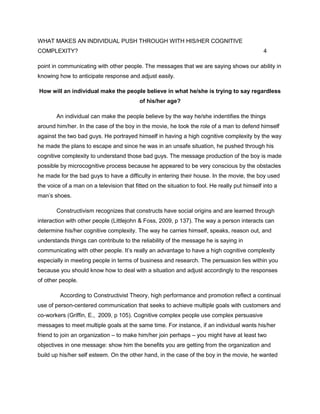 Constructivism by Jesse Delia - Michie's case analysis | DOCX