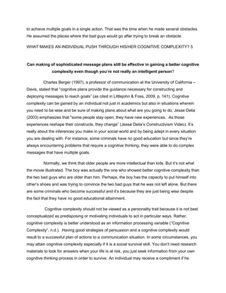 Constructivism by Jesse Delia - Michie's case analysis | DOCX