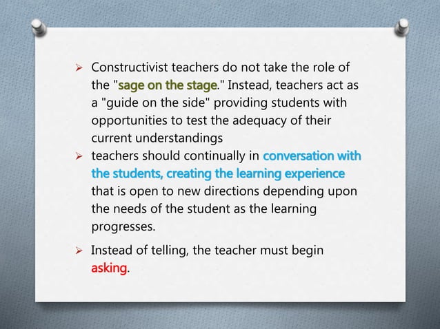 Constructivism | PPTX | Primary Education | Education