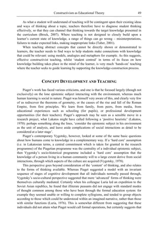 Constructivism%20as%20 educational%20theory | PDF