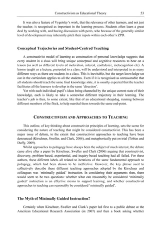 Constructivism%20as%20 educational%20theory | PDF