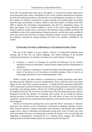 Constructivism%20as%20 educational%20theory | PDF