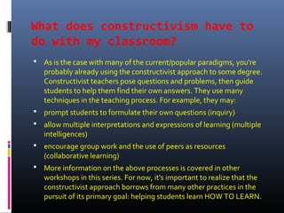 Constructivism 4 | PPT