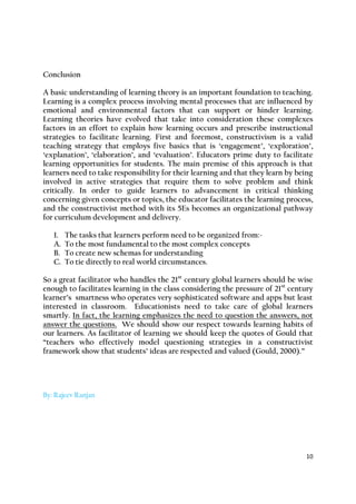 Constructivism a Methodical Learning Approach | PDF