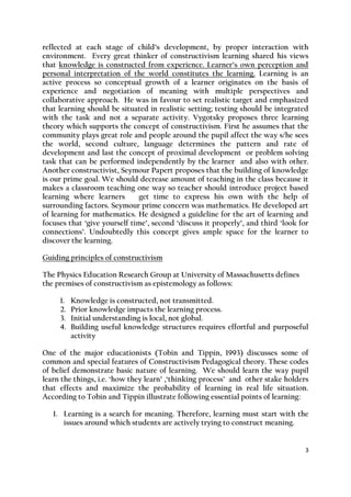 Constructivism a Methodical Learning Approach | PDF