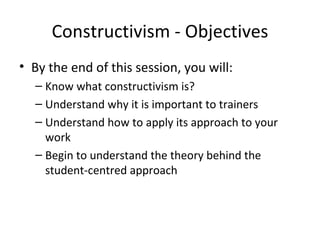 Constructivism an educational theory | PPT