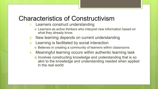 [Facilitating Learning] Constructivism: Knowledge Construction/Concept Learning | PPTX