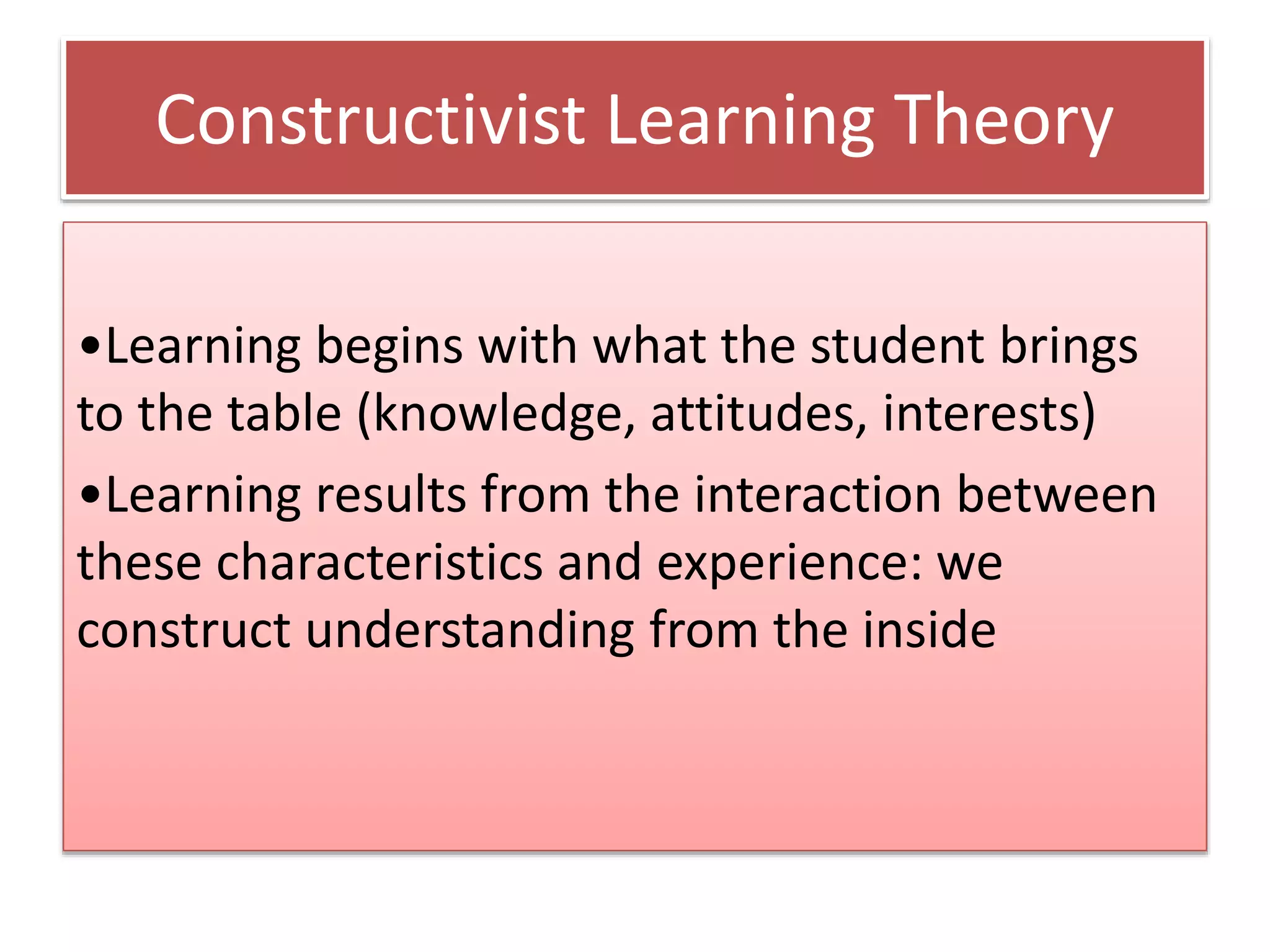 Constructivism in science education | PPTX