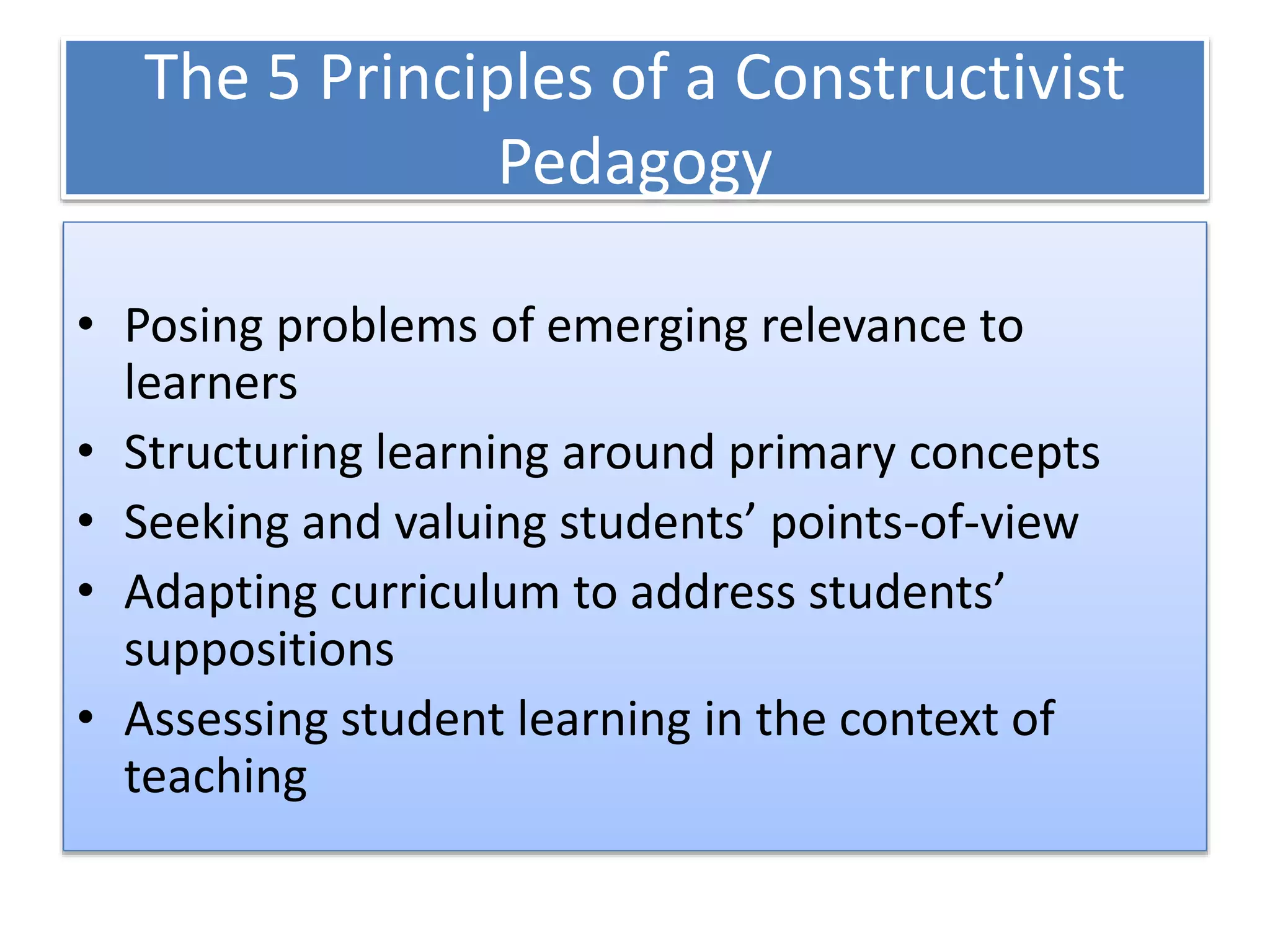 Constructivism in science education | PPTX