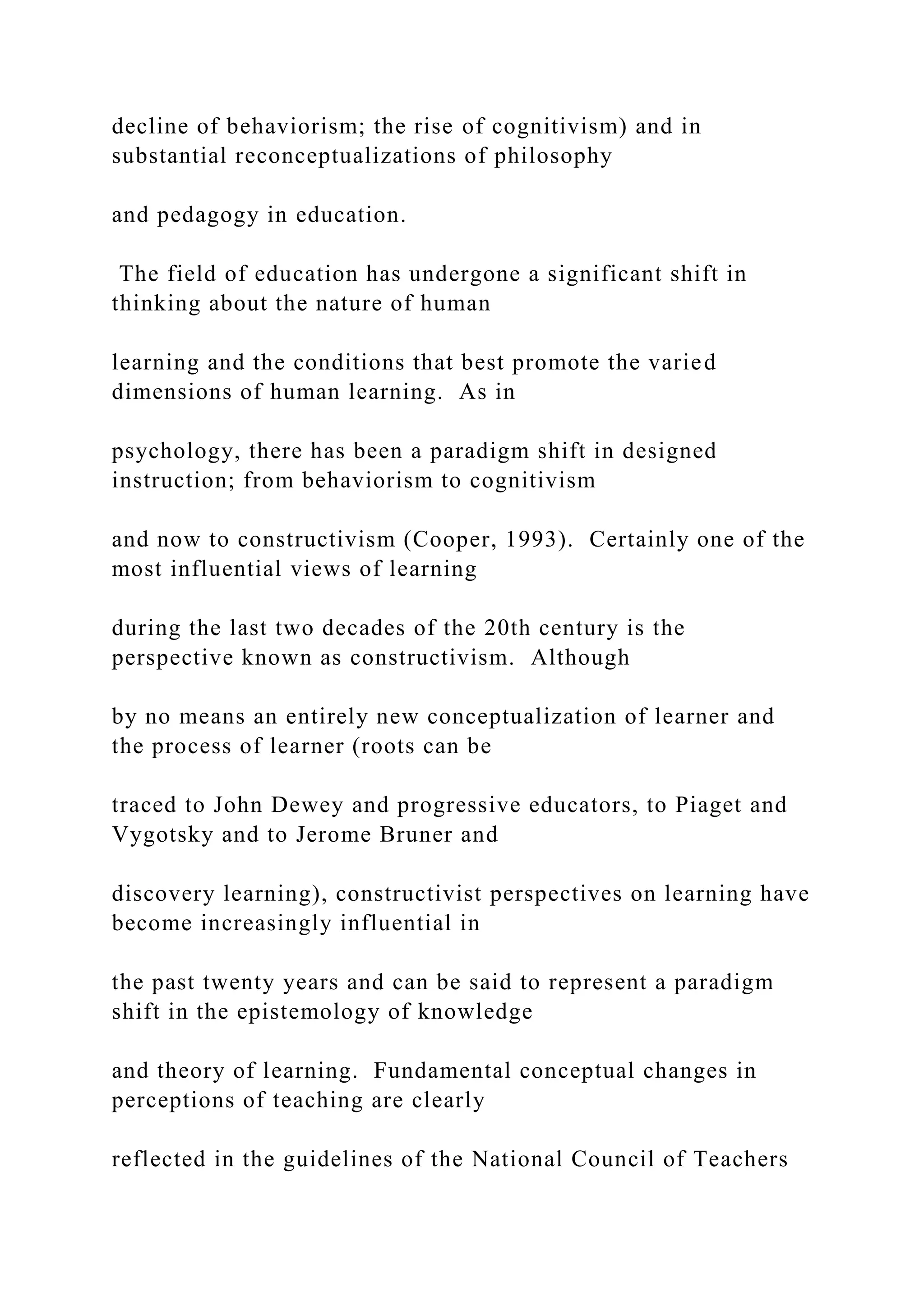 CONSTRUCTIVISM IN THEORY AND PRACTICE TO.docx