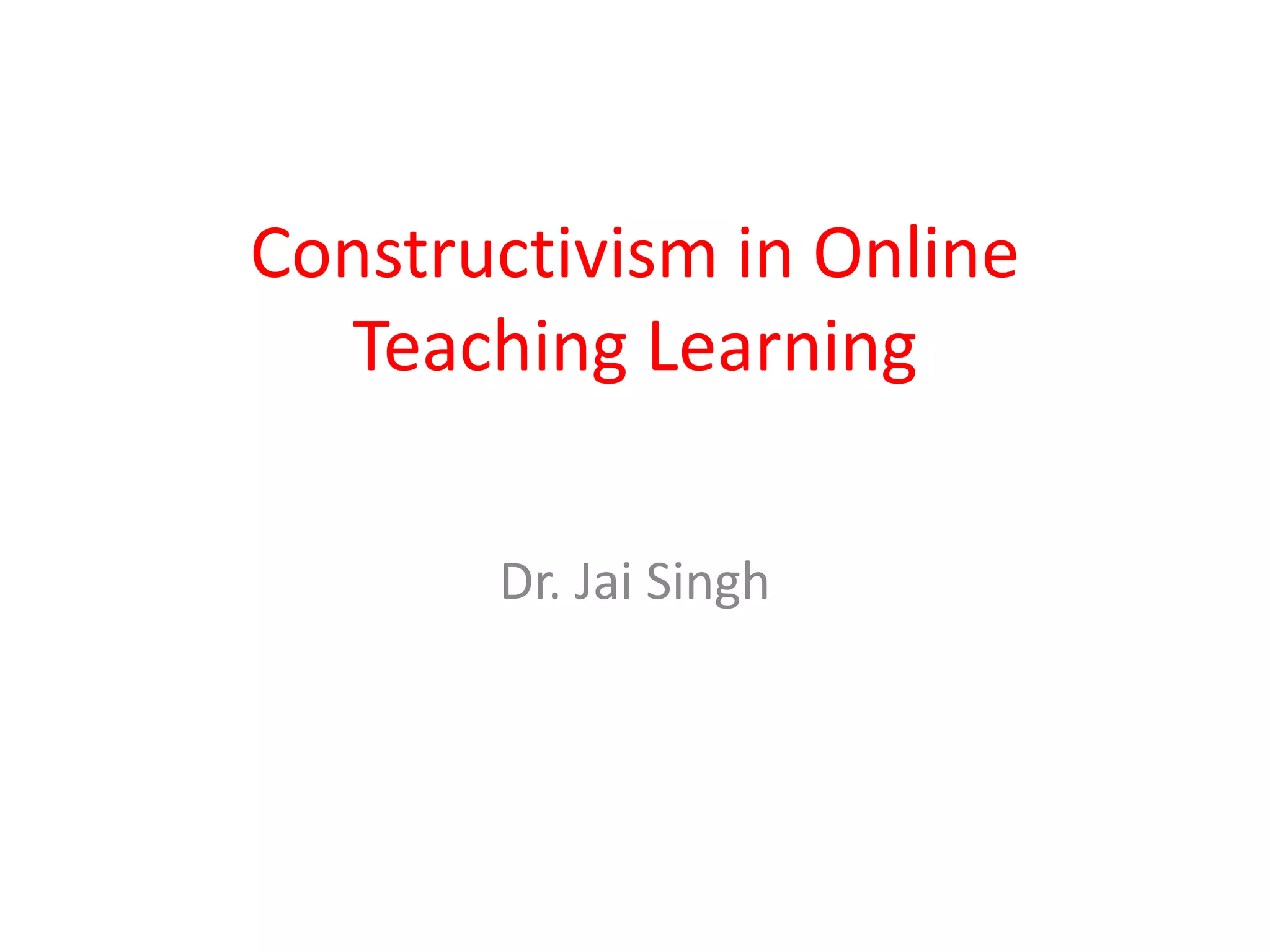 Constructivism learning/Learning Styles | PPT