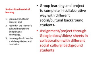 Constructivism Learning Learning Styles Pptx