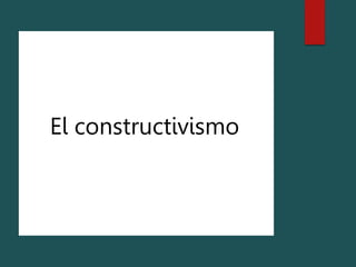 constructivismo historia actual, desarrollo y clasificacion | PPTX