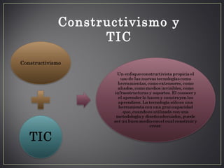 Constructivismo y tic | PPT