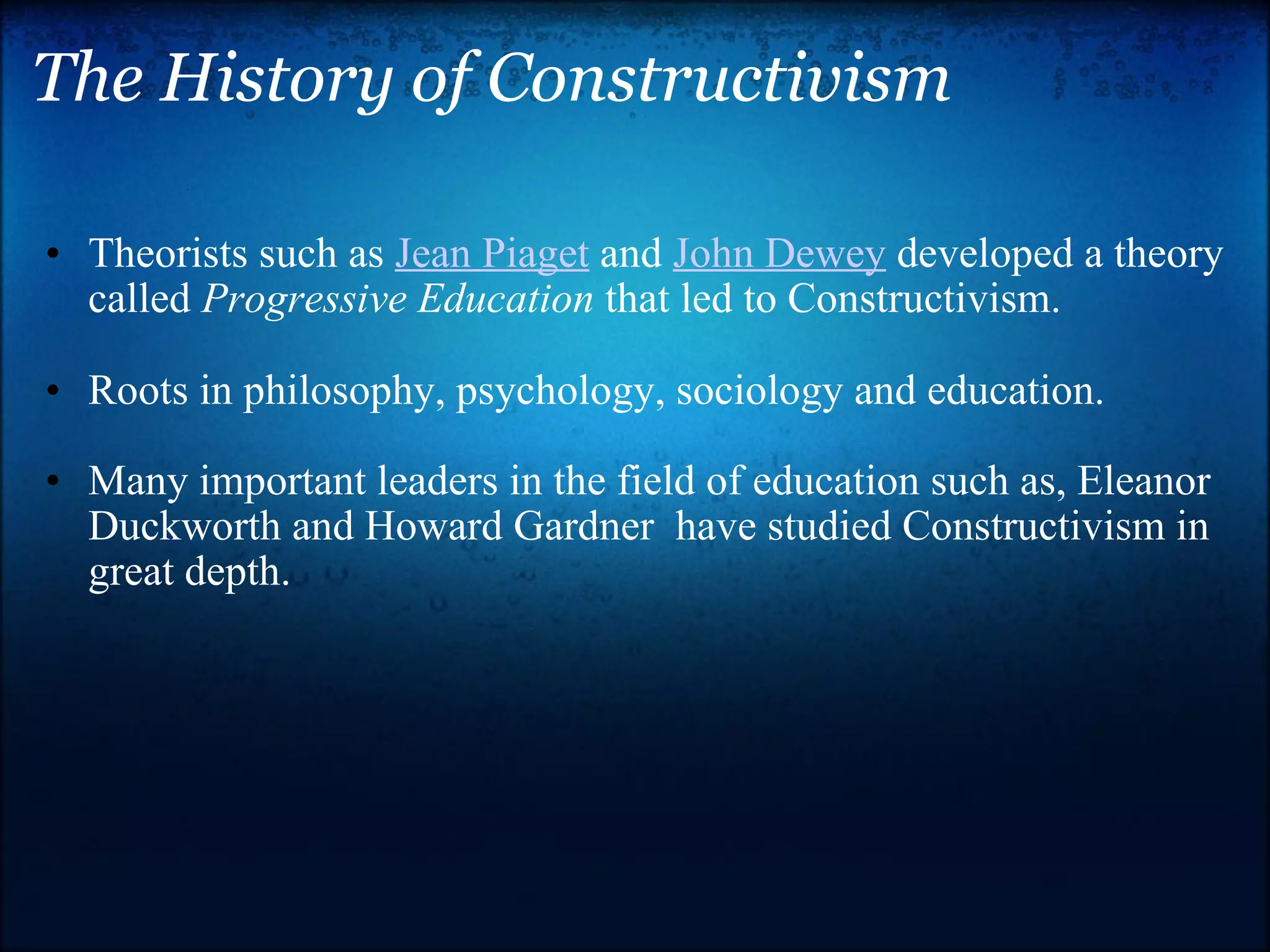 Constructivism Presentation Ppt Educational Assessment Education