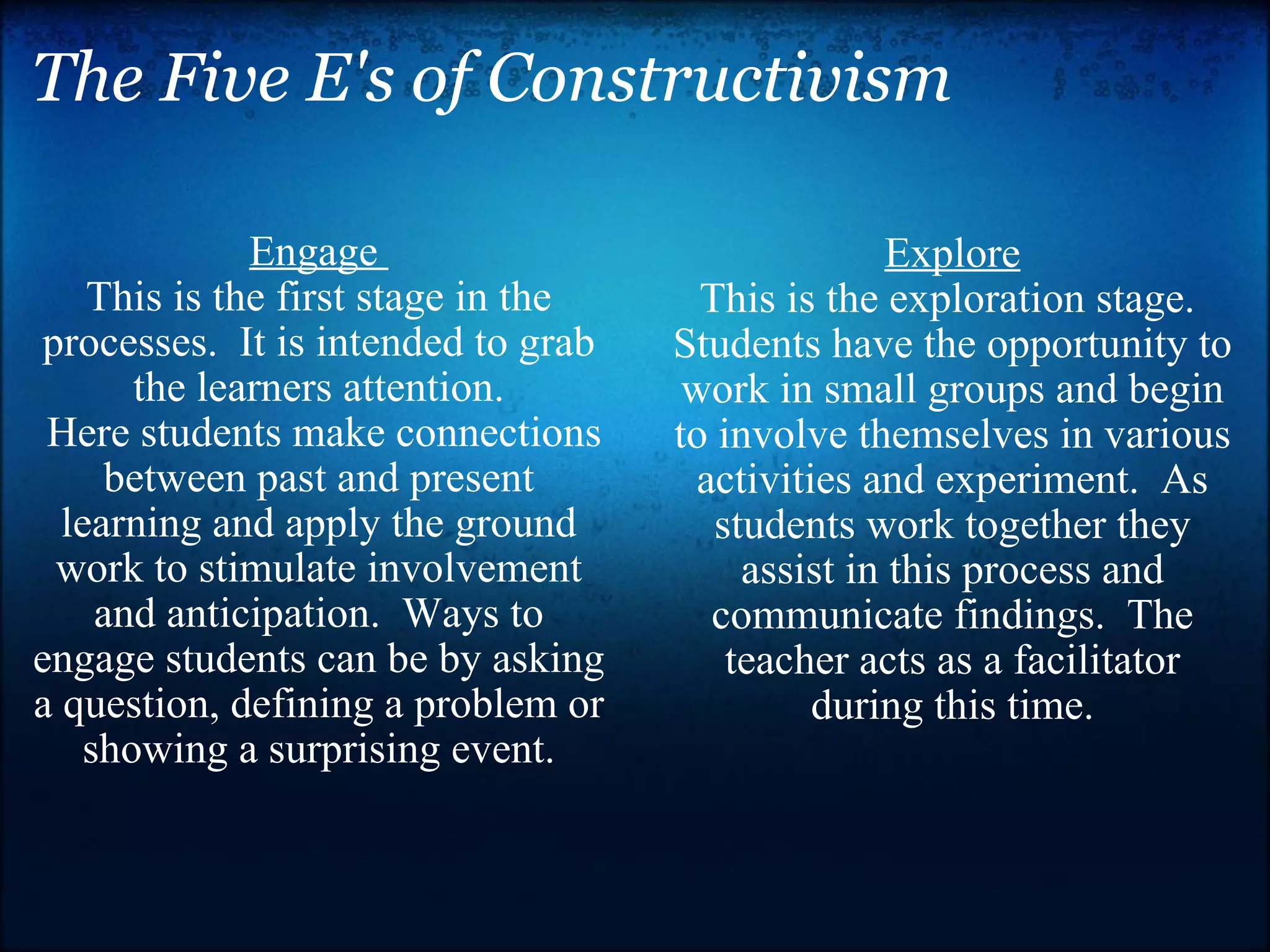 Constructivism presentation | PPT