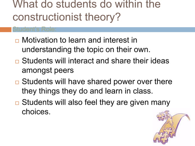 Constructivism | PPTX | Homework and Study | Education