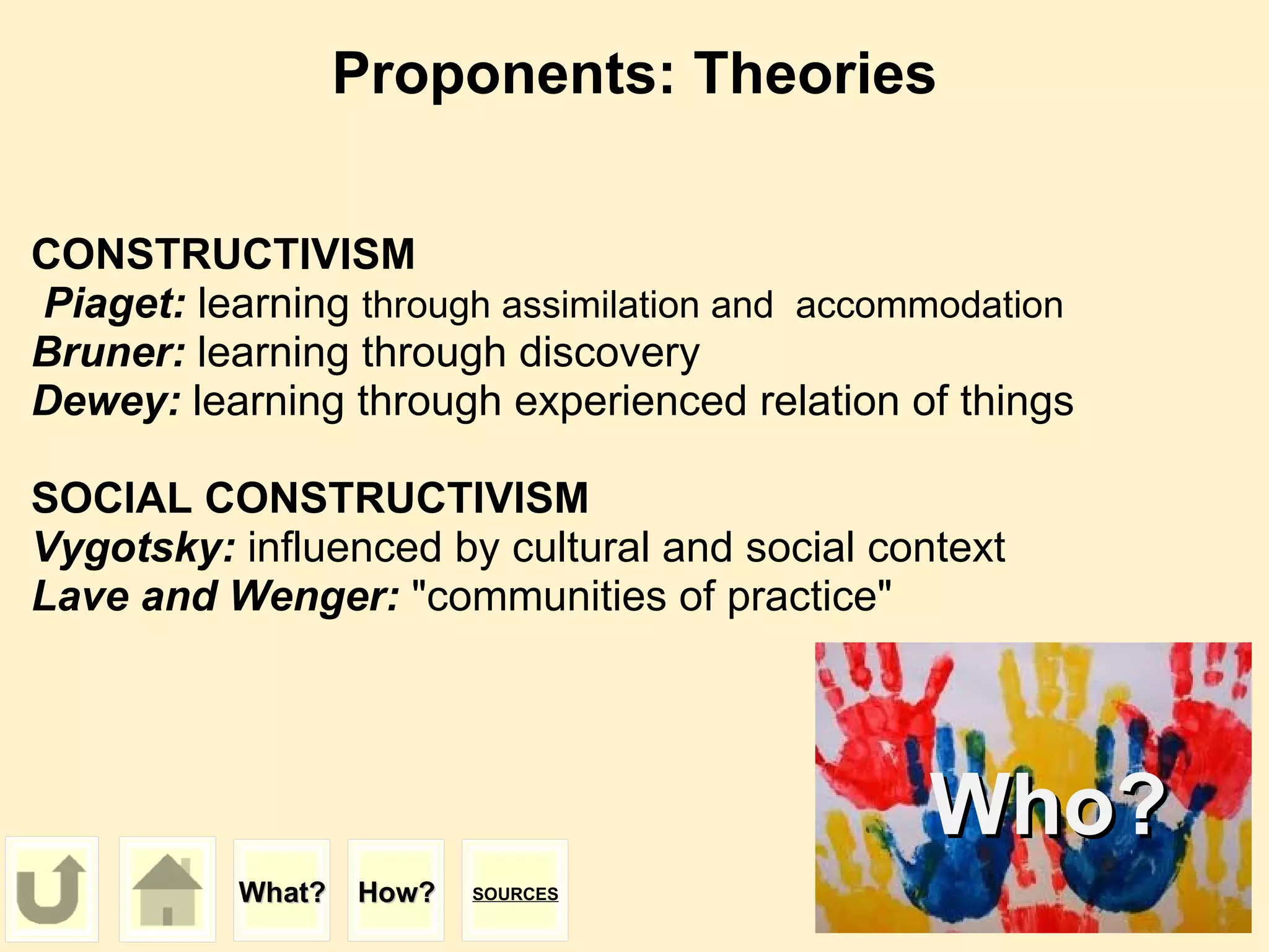 Constructivism and Social Constructivism | PPT