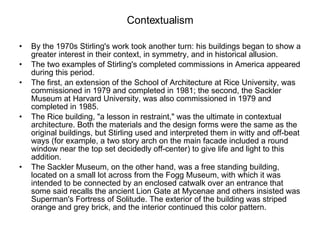 Constructivism,Stirling,Zaha,Koolhass | PPT