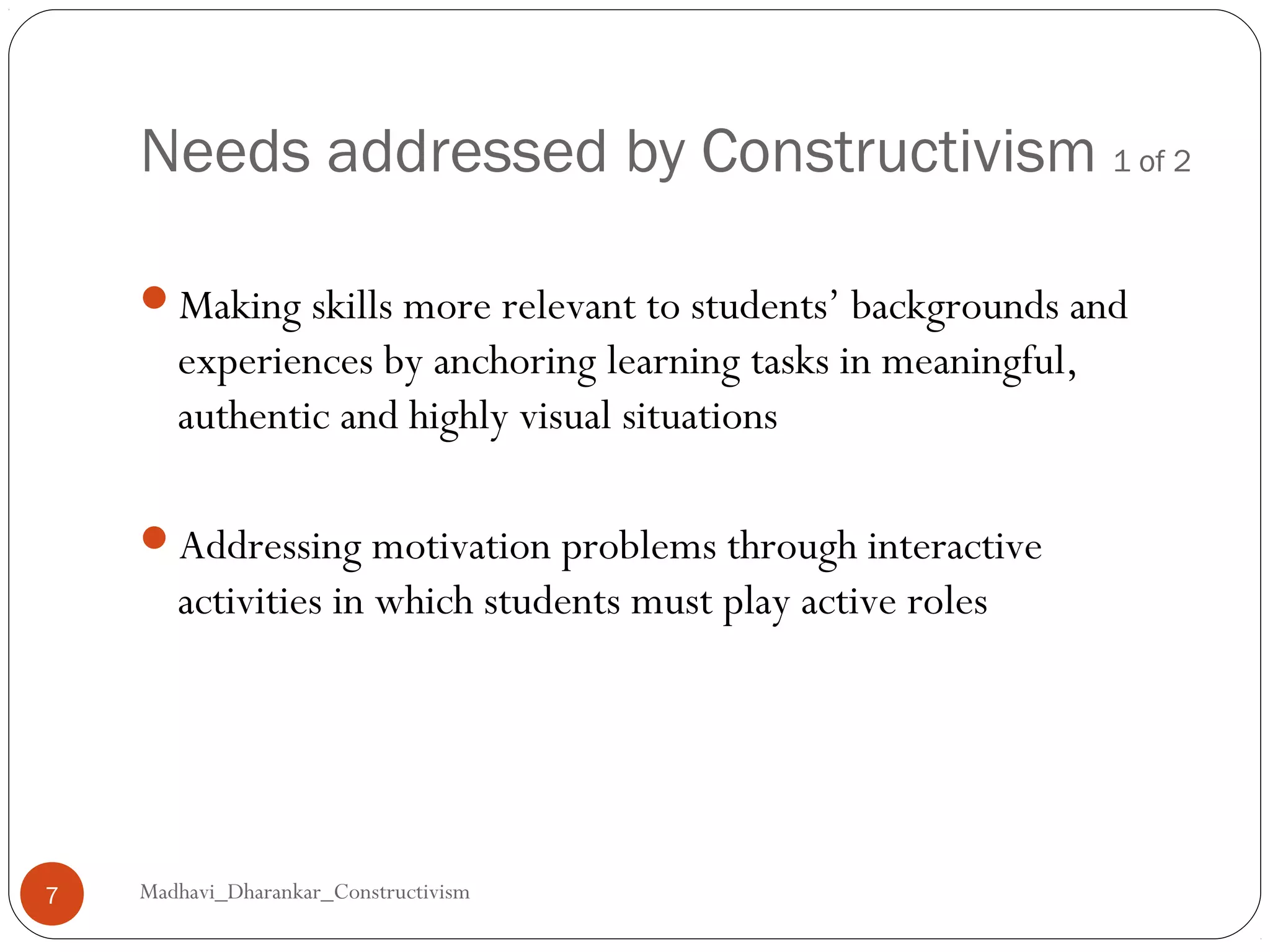 Constructivism theory | PPT | Buddhism | Religion & Spirituality